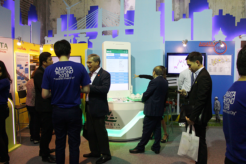 Amata IG Showed Innovative Application in Amata Smart City Exhibition